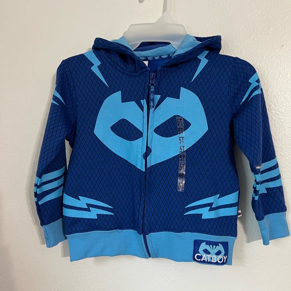 Shirts & Tops | Pj Masks New Toddler 5t Blue Zip Jacket | Poshmark